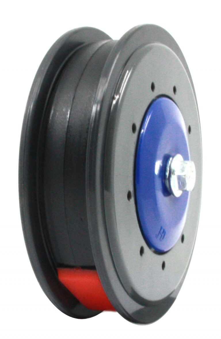 Image of Blue TRAVELATOR trolley WHEEL – QHDC Australia
